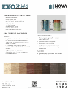 Exoshield wood stain | Ghent Wood Products